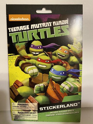 TMNT Teenage Mutant Ninja Turtles Nickelodeon Stickers Party Pack 8 ...