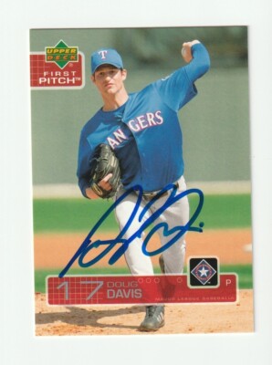 Doug Davis Signed 2003 Upper Deck First Pitch Card Auto Rangers ...