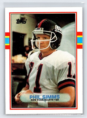 PHIL SIMMS 1989 Topps Football Card #172 New York Giants | eBay