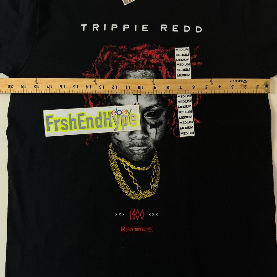 Trippie Redd T-Shirt Men's Size Medium 1400 Rated XXX Restricted Black ...