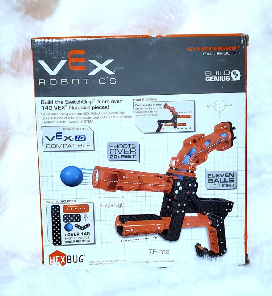 HEXBUG VEX Robotics Switchgrip Ball Shooter Building Set 140+ Pc ...
