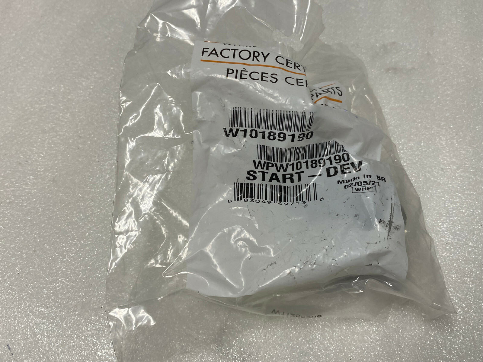 GENUINE OEM Whirlpool Start Device Assembly W10189190 | eBay