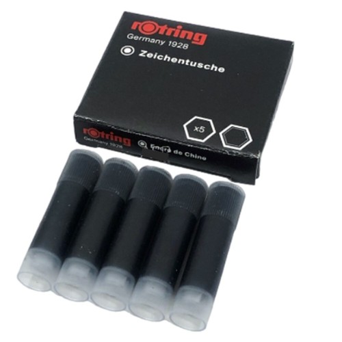 Ink Cartridge Rotring Black Refill Isograph Pen Technical Drawing Paper ...