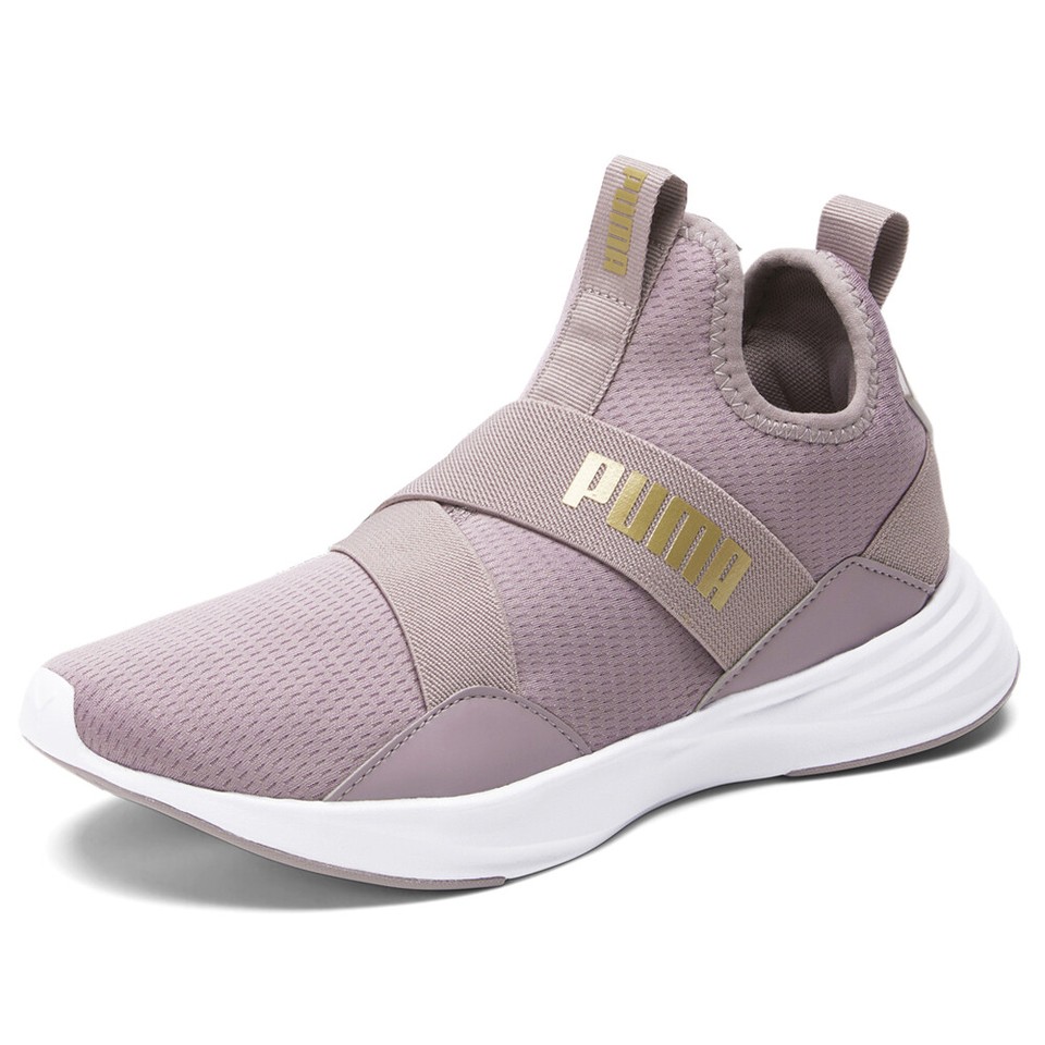 PUMA Radiate Mid Slip On Training Womens Purple Sneakers Athletic Shoes ...