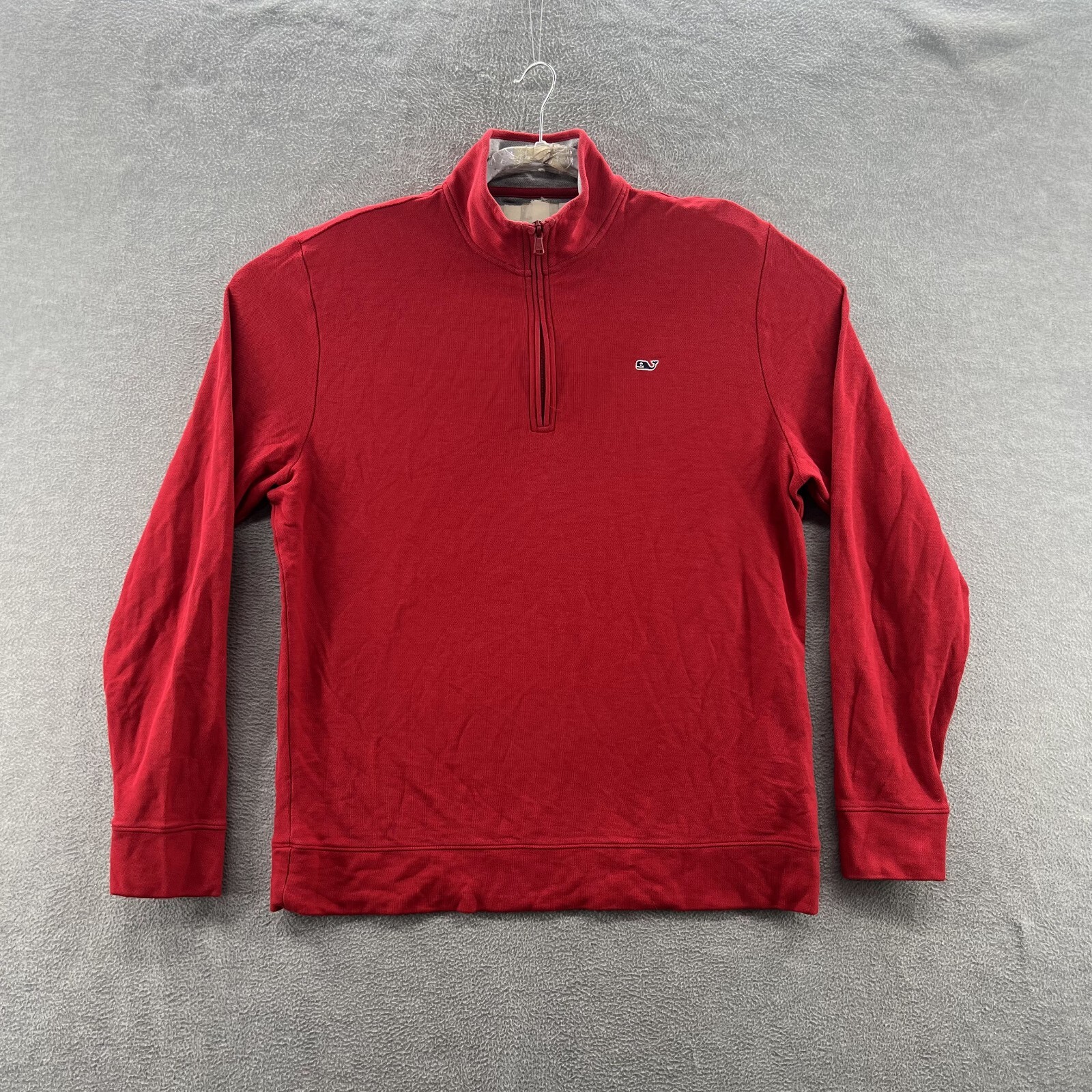 vineyard vines mens red half zip pima cotton pullover casual sweater | eBay