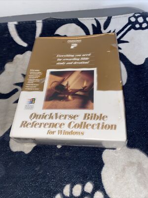 quickverse bible Reference collection Parsons Vtg Windows 90s Sealed In ...