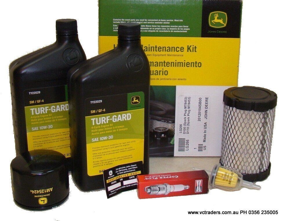 John Deere Ride On Mower Service Kit - LG266 & UC21583. For E100 D100 ...