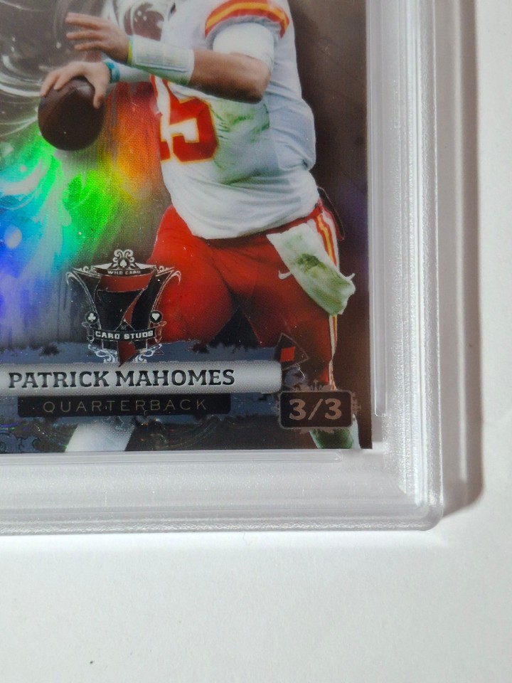 2024 WILD CARD 7 CARD STUDS COMBO GALAXY #PM PATRICK MAHOMES 3/3 psa 10 ...