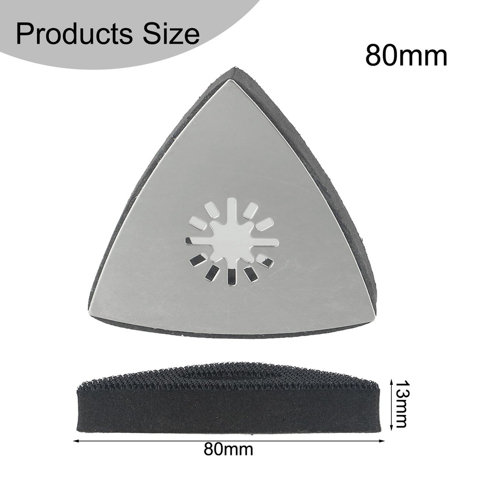 80*80mm Triangular Sanding Pad Stainless Steel Polishing Disc ...