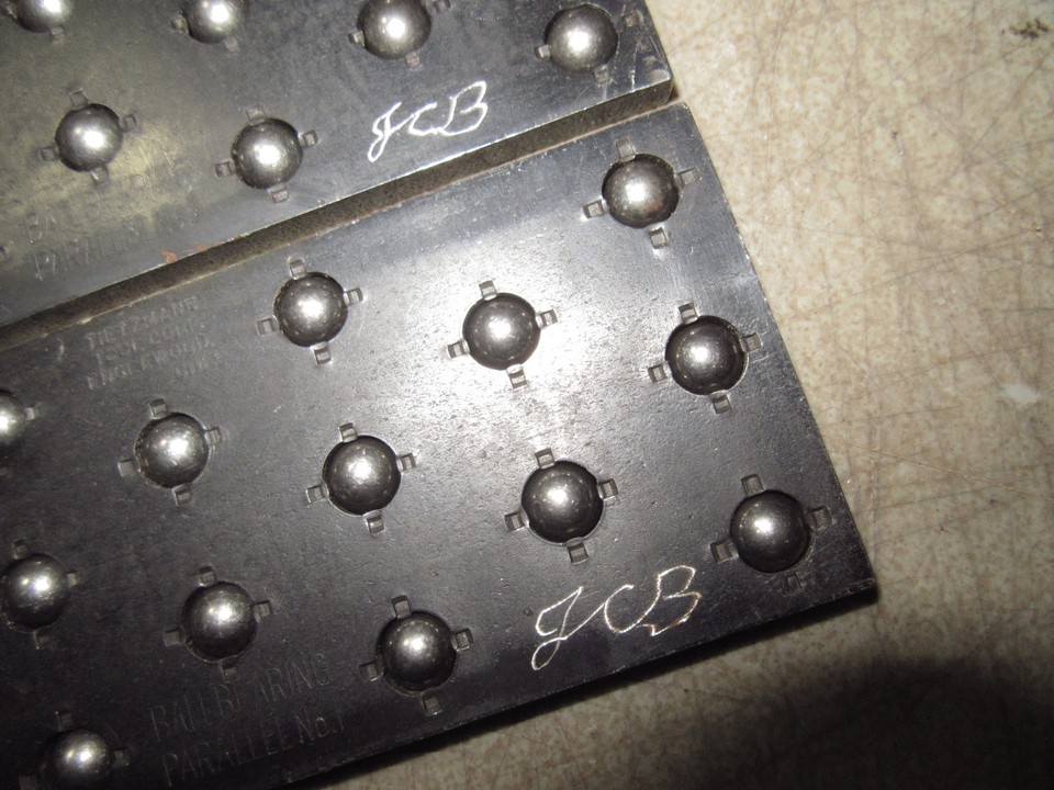 Vtg Tietzmann tool 6" Ball Bearing PARALLEL No. 1 set w/box Machinist ...