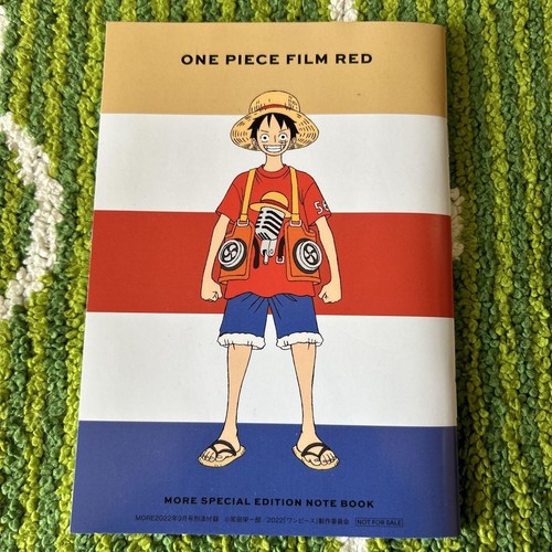 One Piece Film Red Notebook Luffy Shanks Character Illustration Blank ...