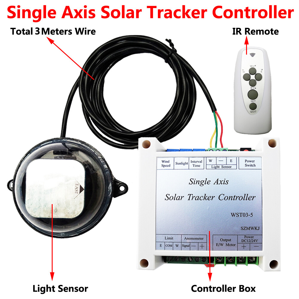 Complete 1KW Single Axis Solar Tracker Kit-Solar Panel Sunlight ...