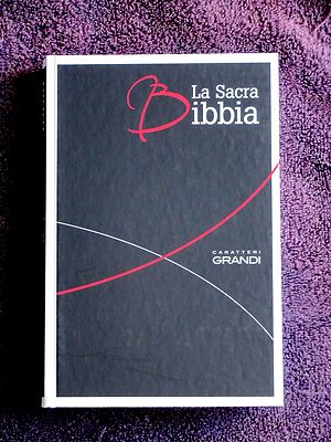 Italian Language Bible Large Print, La Sacra Bibbia, NRV Hardcover ...