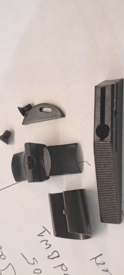 Vintage Front And Rear Rifle Sight With Hood And Screws | eBay