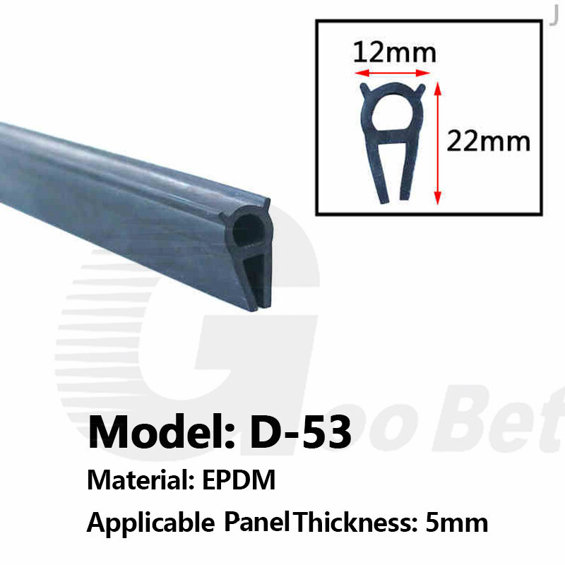 Car Finned Rubber Edge Trim Seal U Profile Van Boat Truck Door Bonnet ...