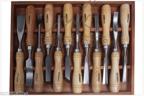 Professional 12PCS Wood Carving Chisels Set Woodworking Tools Kit W ...