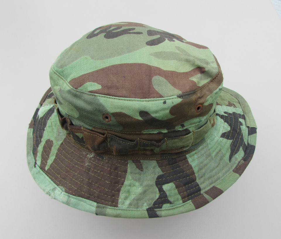 ORIGINAL SOUTH VIETNAMESE MADE RVN RANGER CAMOUFLAGE BOONIE HAT ARVN ...