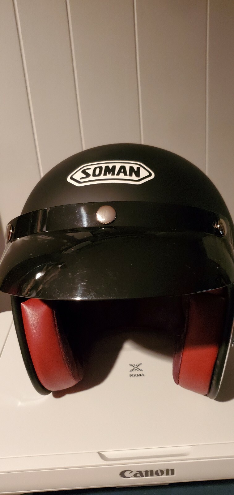 SOMAN 512 Motorcycle Helmet Cruiser Open Face Helmet DOT Helmet Medium ...