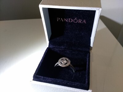Pandora Vintage Sterling Silver Allure Ring ALE S925 #191006CZ Size ...