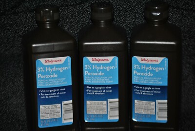 LOT 3 HYDROGEN PEROXIDE CLEANSING DISINFECTING CLEAN WALGREENS ...