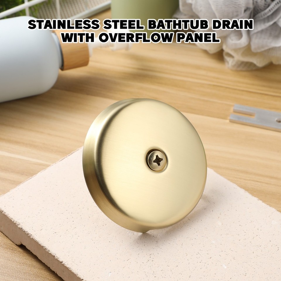 Bathtub Accessories Overflow Drain Cover Replacement Basin Gasket ...