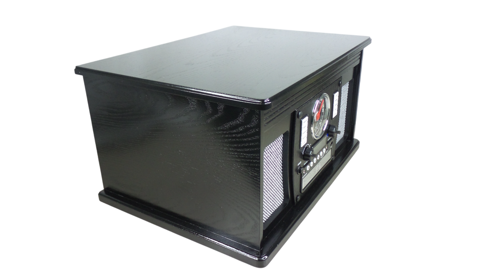 Victrola VTA-600B-MAH 8-in-1 Record Player Multimedia Center -Free ...