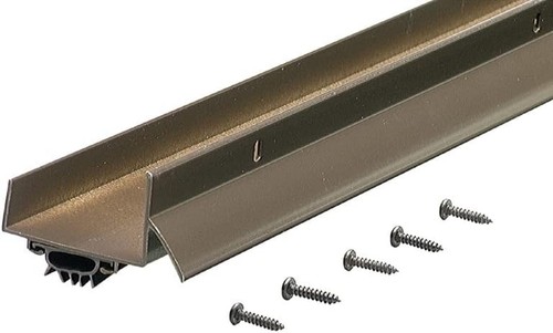 36 Inch Bronze Weather Stripping U Shape Door Bottom With Drip Cap Easy ...