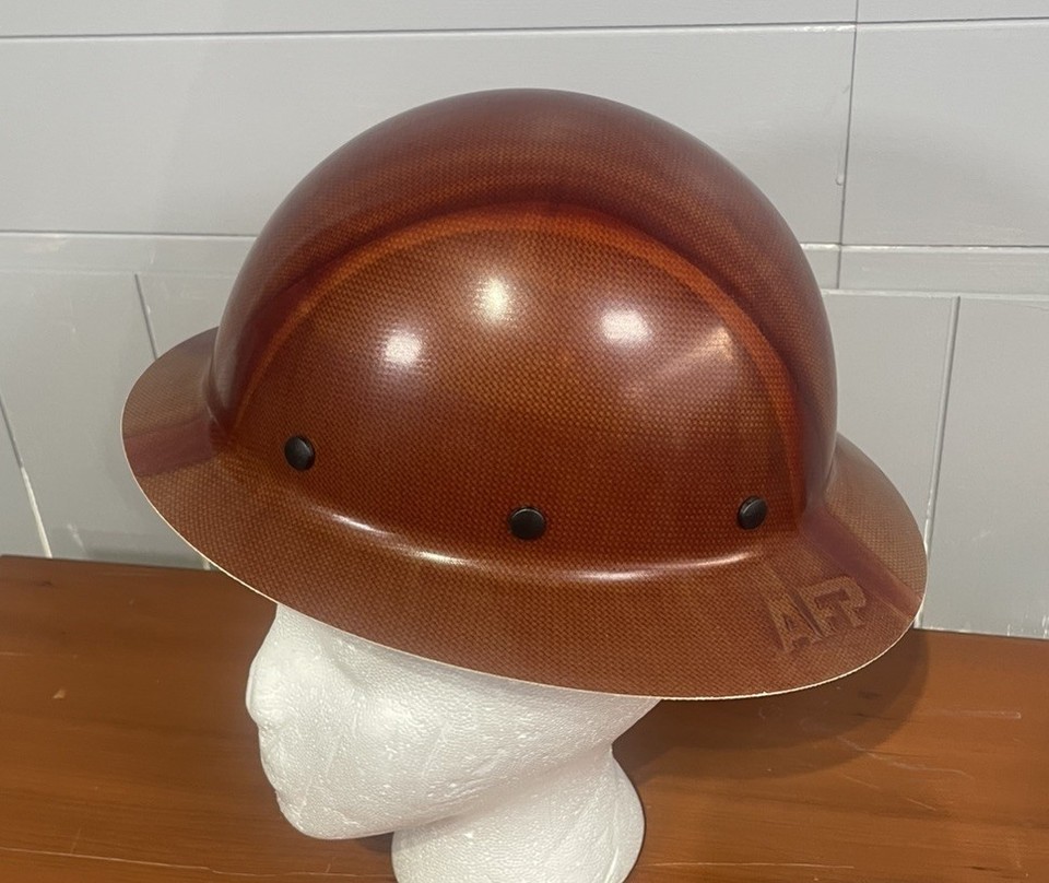 AFP Fiber Full Brim Hard Hat | 6 Point Ratchet Suspension | OSHA & ANSI ...