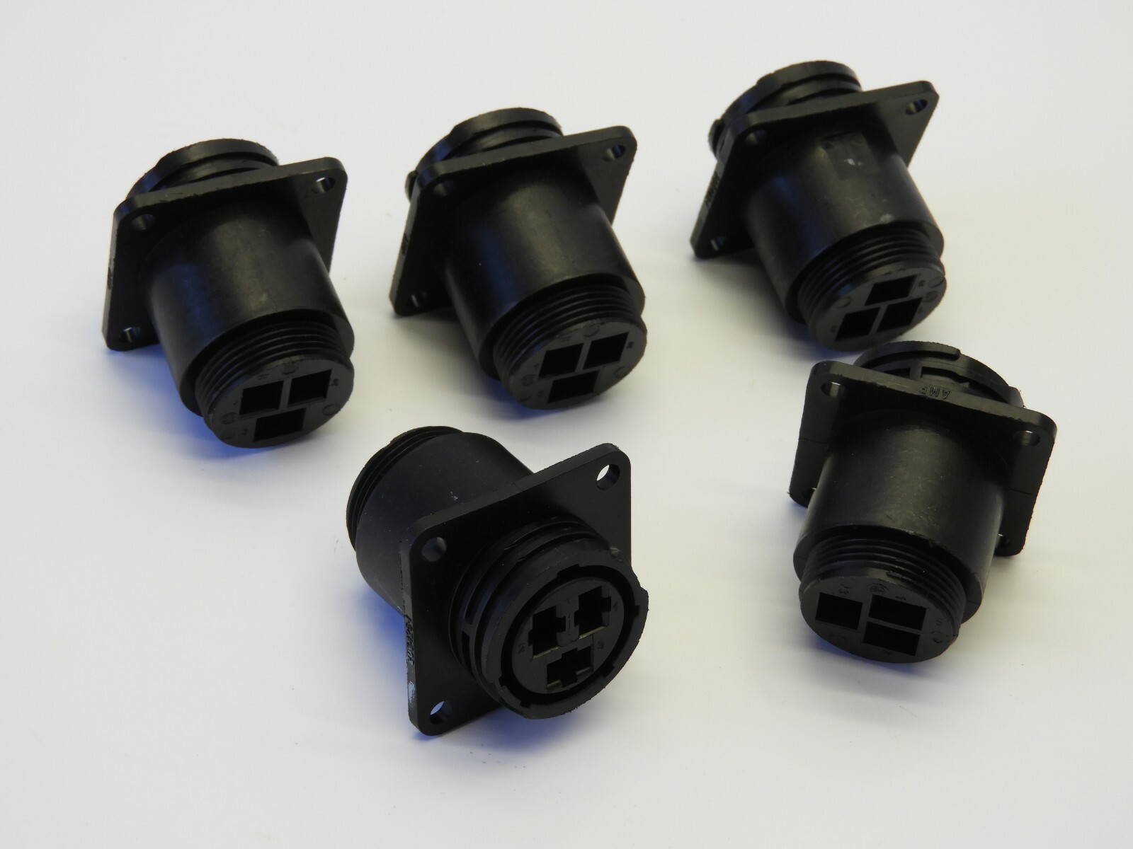 (Lot of 5)Circular Connector Housing CPC Receptacle 3 Position, Panel ...