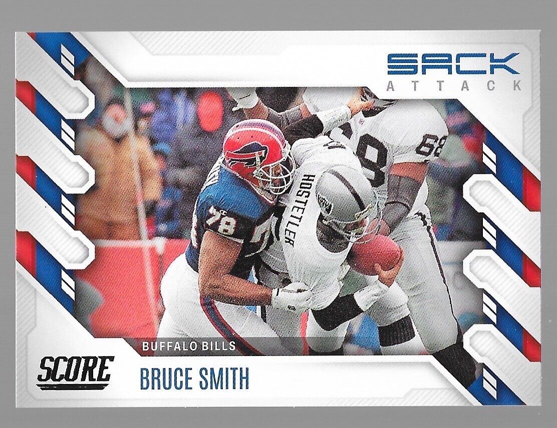 2022 Panini Score BRUCE SMITH Sack Attack Insert #SA-BS Buffalo Bills | eBay