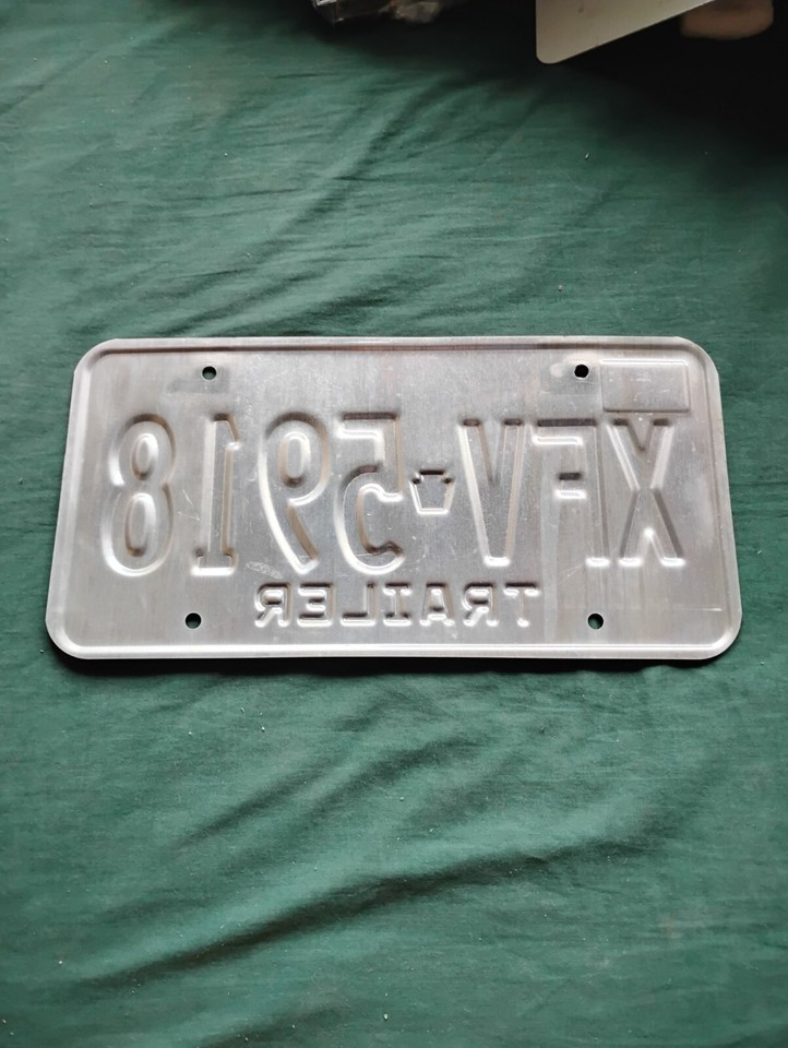 2015 Pennsylvania TRAILER License Plate - "XFV 5918" 7-15 | eBay