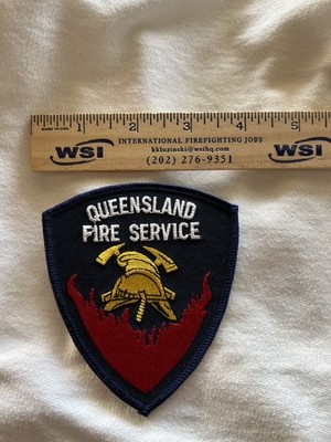 Obsolete Queensland Australia Fire Department Uniform Patch Badge. | eBay