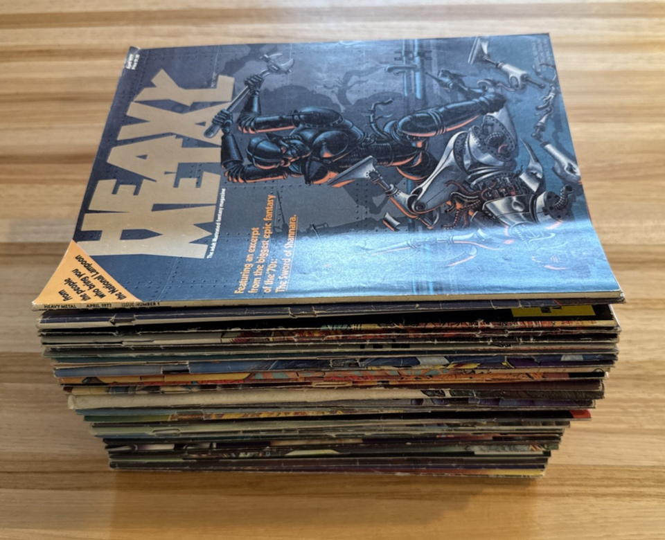 Heavy Metal Magazine Issues #1-39 Complete run April 1977- June 1980 ...