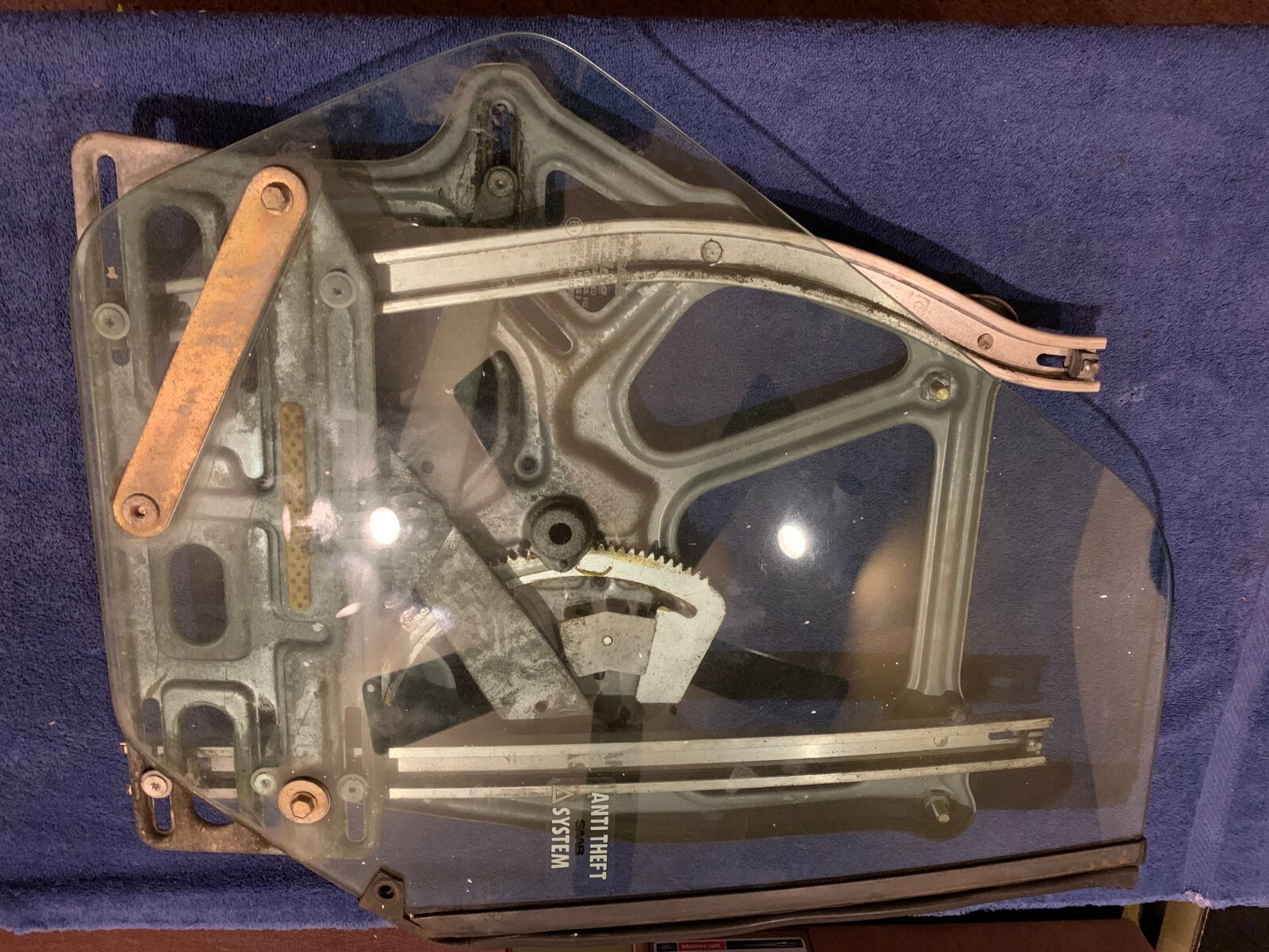 1986 - 1994 Classic Saab 900 Convertible Right Rear Sliding Window ...