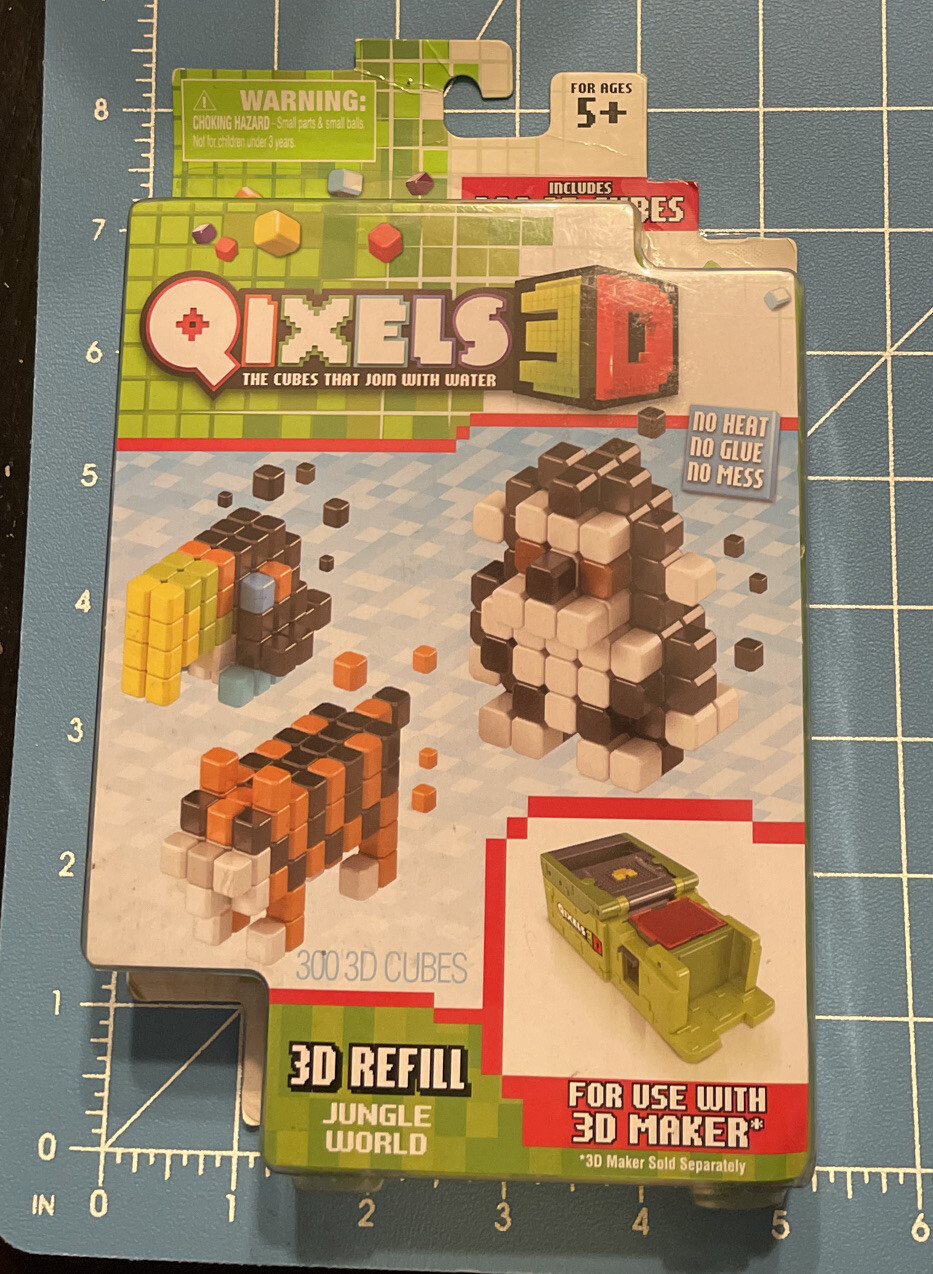 Qixels 3D Jungle World 300 Cubes Refill Pack, (For Use with 3D Maker ...