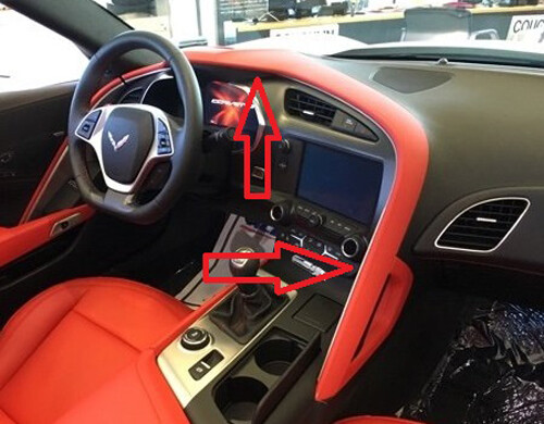 C7 Stingray Corvette Instrument Panel Upper Dash Trim Pad 2LT ...
