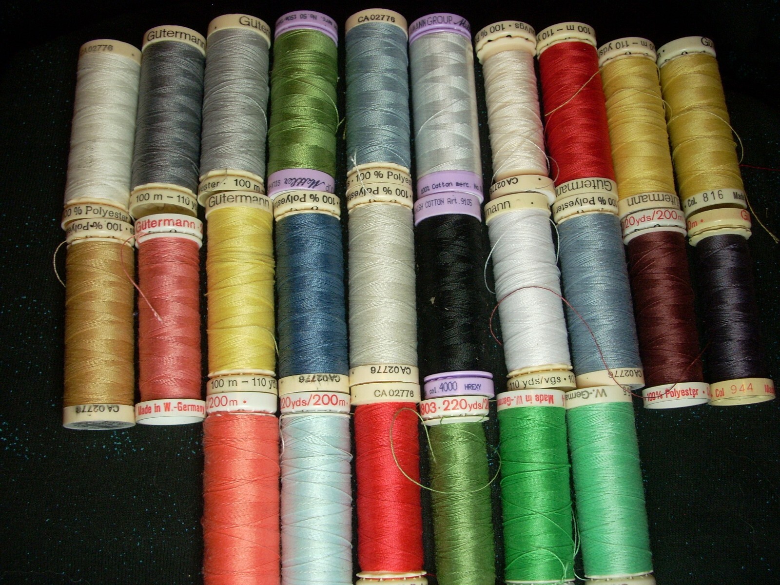 Lot of 26 Assorted Spools Gutermann Thread Variety | eBay