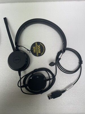 Jabra Evolve 20 Mono HSC016 Noise Canceling USB Headset | eBay