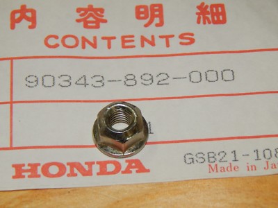 Honda OEM Self Lock Nut #90343-892-000 QTY.1-NEW | eBay