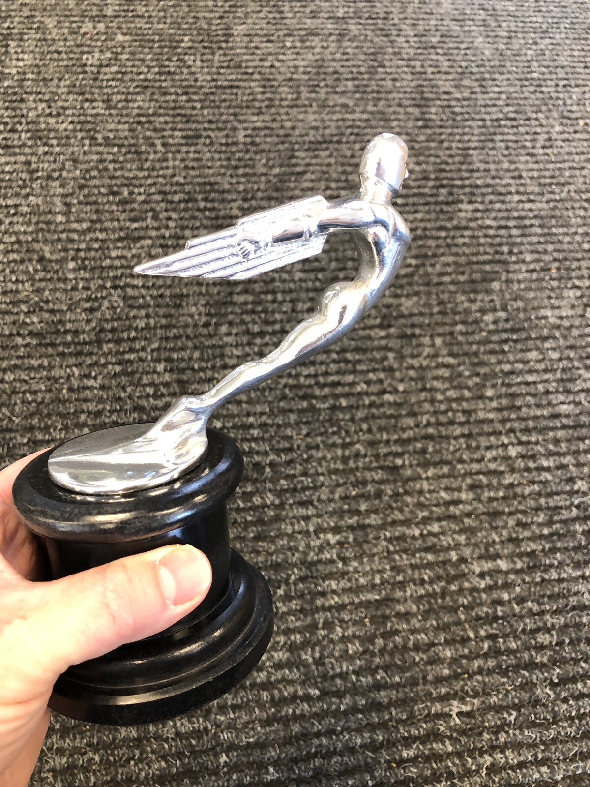 Rocket Man Mascot bonnet hood ornament art deco Style Rocketeer on ...