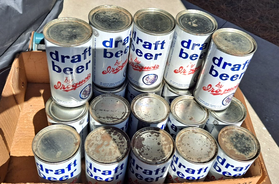 Vintage Iroquois "Draft Beer" Cans Lot of 24. Empty Cans. | eBay