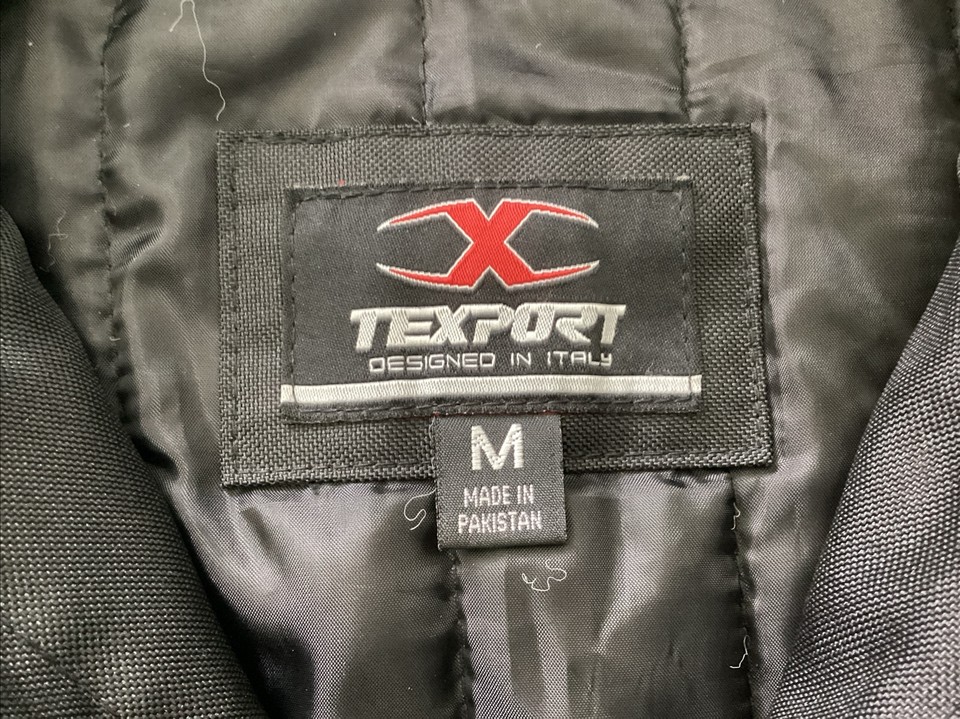 Pre-Owned Men's Texport Motorcycle Riding Jacket Sz. M Black Removable ...