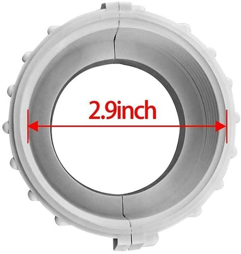 2 Pack Spa Hot Tub Heater Split Nut Unions with Screw, Heater Gasket/O ...