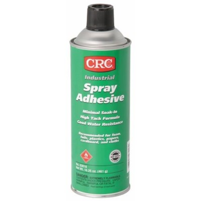 CRC Spray Adhesive, 16.25 Oz, Aerosol, Hardens In 10 To 30 Sec FREE ...