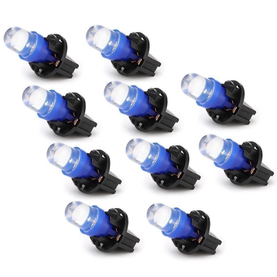 10x Blue T10 194 LED Bulbs for Instrument Gauge Cluster Dash Light W ...