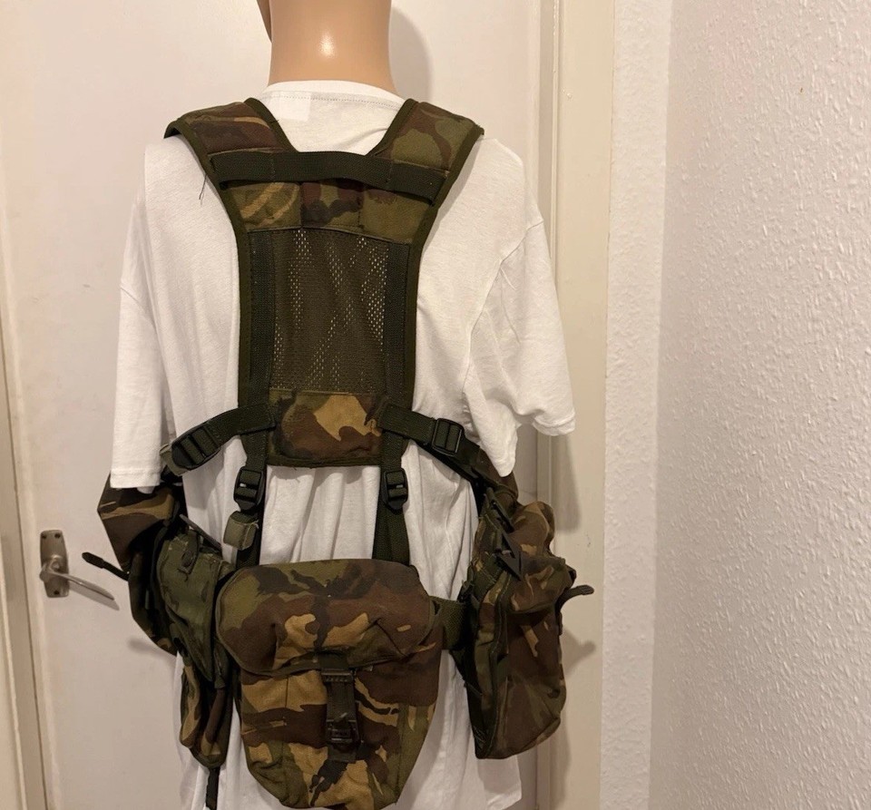 British Army DPM PLCE Webbing Set With Yoke, Belt and Pouches | eBay UK