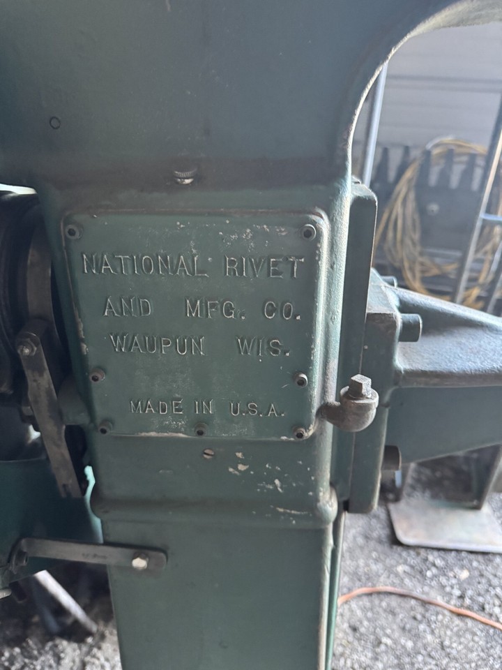 National Rivet & MFG Co. Model S Rivet Setting Machine | eBay