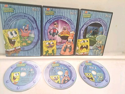 NICKELODEON SpongeBob Squarepants DVD 2004 The Complete 2nd Season Disc ...