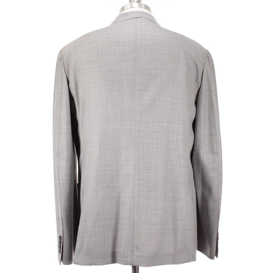 Ermenegildo Zegna NWOT Sport Coat Size 56 46R US Light Gray Tic Weave ...