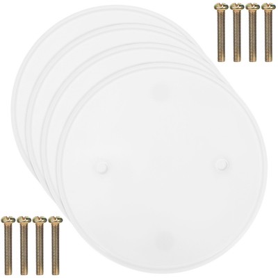 4pcs Ceiling Hole Covers Round Covering Plates Circular Ceiling Blank ...
